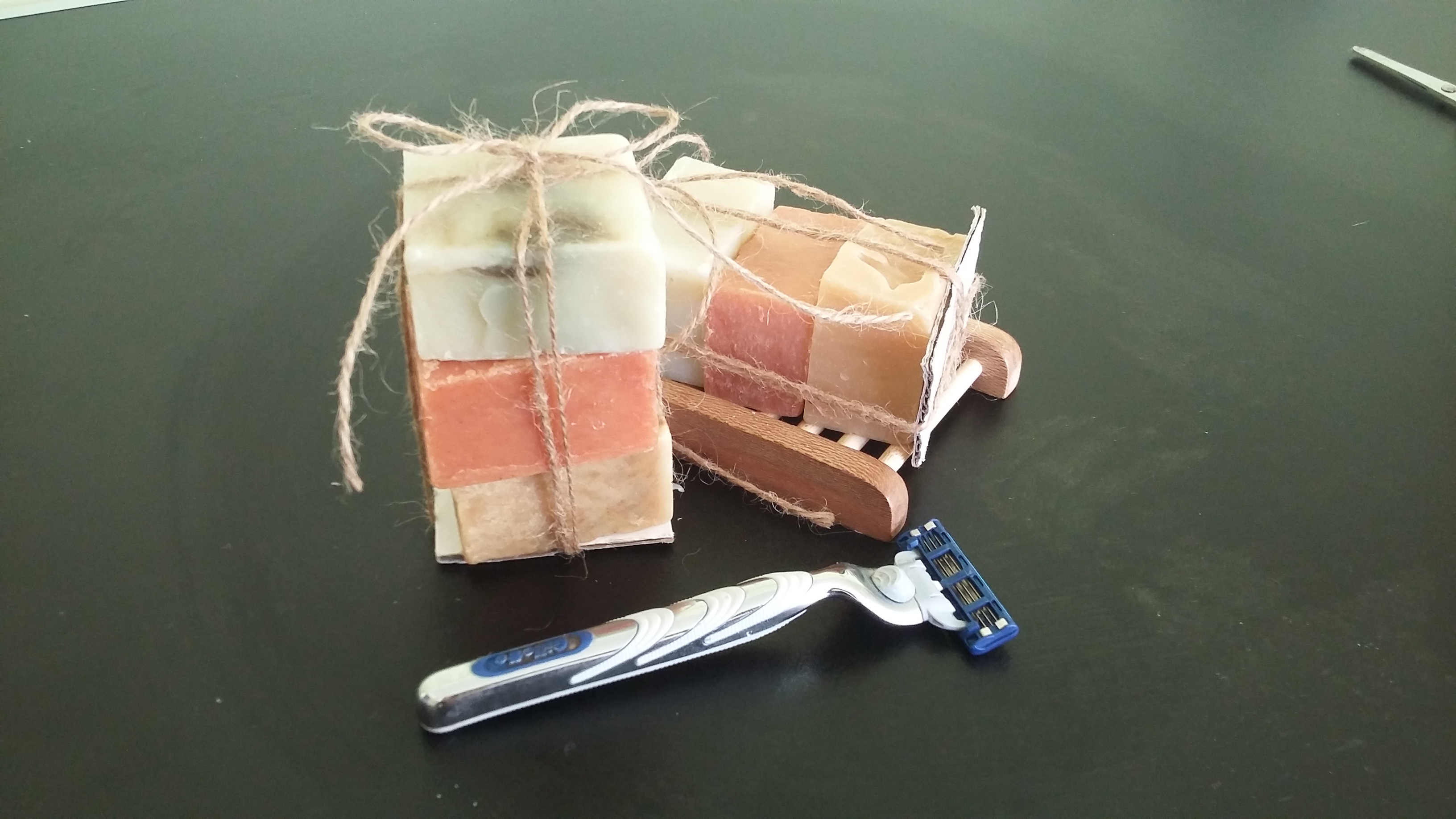 Shavers Soap Stack is a stack of 3 masculine smelling soaps